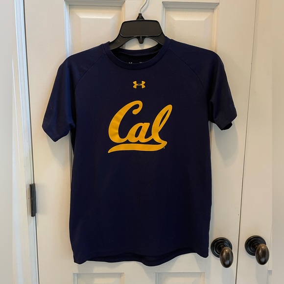 Under Armour | Shirts & Tops | Boys Under Armour Dri Fit Navy Cal Shirt ...